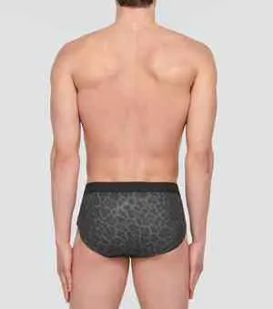 TOM FORD Leopard-print Cotton-blend Boxer Briefs