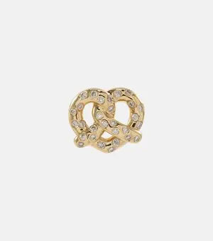 SYDNEY EVAN Pretzel 14kt Single Stud Earring - Gold