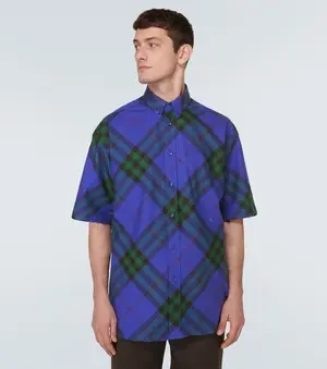 Burberry Check Cotton Bowling Shirt