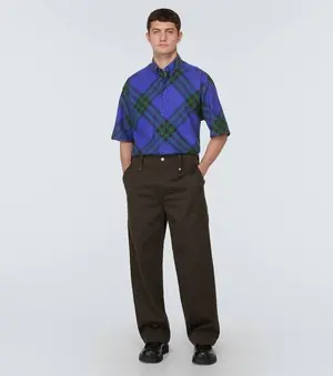 Burberry Check Cotton Bowling Shirt