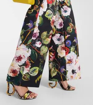 Dolce & Gabbana Floral Wide-leg Pants - Multicoloured