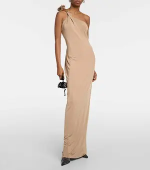 Magda Butrym Floral-appliqué Maxi Dress