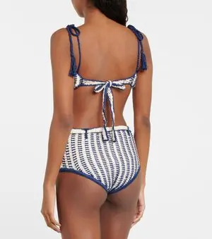 Anna Kosturova Crochet Bandeau Bikini Top