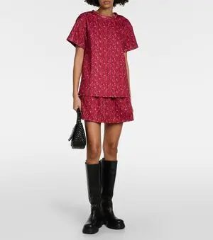Max Mara Balocco Embellished Floral Midi Skirt
