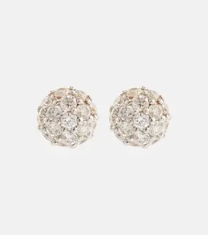 STONE AND STRAND 10kt Yellow Stud Earrings With Diamonds - Gold