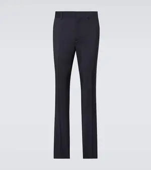 Valentino Garavani Wool And Mohair Straight Leg Trousers