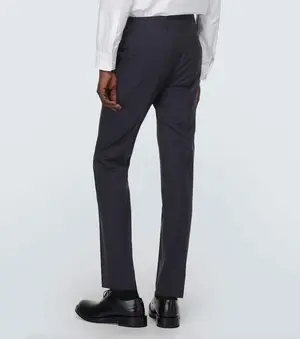 Valentino Garavani Wool And Mohair Straight Leg Trousers