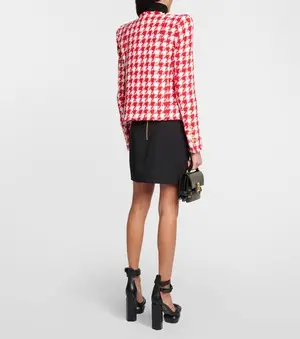 Balmain Houndstooth Tweed Jacket