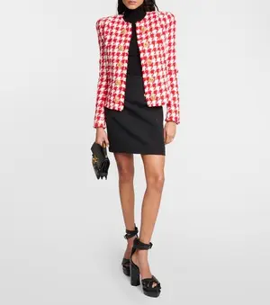 Balmain Houndstooth Tweed Jacket
