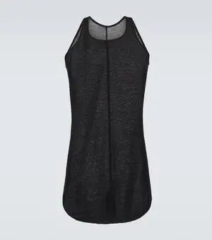 Rick Owens Ribbed-knit Tank Top - Black