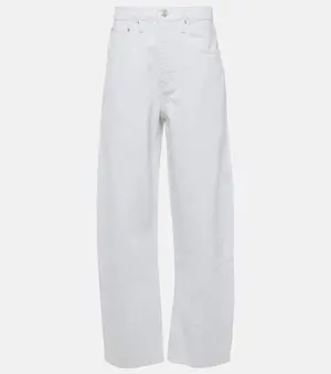 Women's Oversized White Jeans