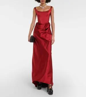 VIVIENNE WESTWOOD Draped Satin Gown