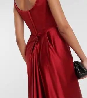VIVIENNE WESTWOOD Draped Satin Gown