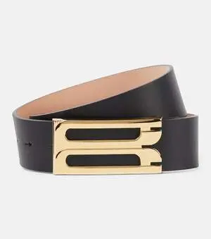 Victoria Beckham Leather Logo Belt
