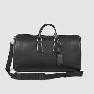 Sandro Grained Weekend Bag - Black