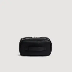 Sandro Grained Toiletry Bag - Black