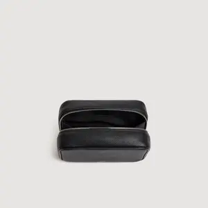 Sandro Grained Toiletry Bag - Black