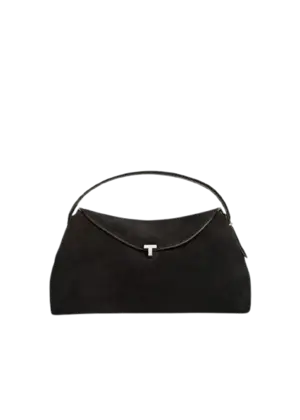 TOTEME T-lock Suede Top Handle Bag