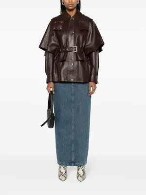 Chloé Belted Leather Jacket