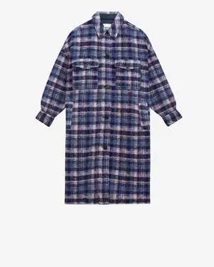 MARANT ETOILE Fontizi Coat - Lilac/navy