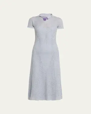 white christmas dresses Polo Ralph Lauren Women's Striped Waffle-Knit Henley Dress Multi Stripe main image 0
