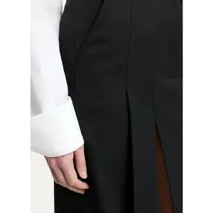 Givenchy Pleated Wool Midi Skirt