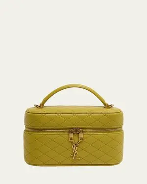 Saint Laurent Gabby Mini Vanity Case - Dark Chart