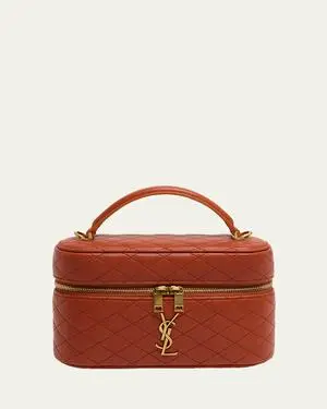 Saint Laurent Gabby Mini Vanity Case - Mandarine