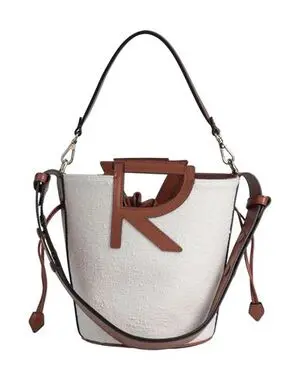 ROGER VIVIER Shoulder Bag Leather And Textile Fibers - White