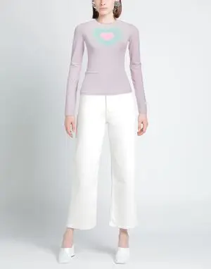 Sportmax Woven T-shirt With Crystals - Purple