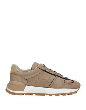MAISON MARGIELA Textile Fibers And Leather Sneakers - Beige