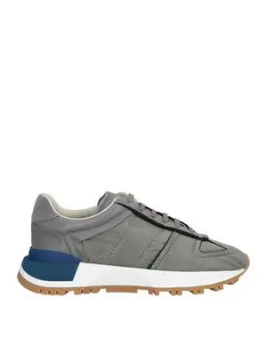 MAISON MARGIELA Textile Fibers And Leather Sneakers - Sage Green