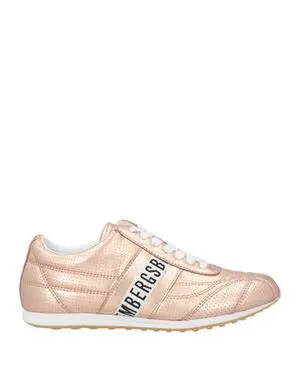 BIKKEMBERGS Lace-up Leather Sneakers - Rose Gold