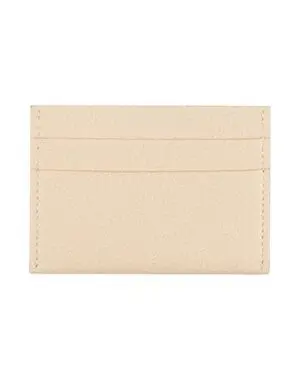 Sporty & Rich Woman Cardholder Light Green Size - Leather Beige