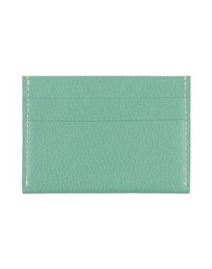 Sporty & Rich Woman Cardholder Light Green Size - Leather Light Green