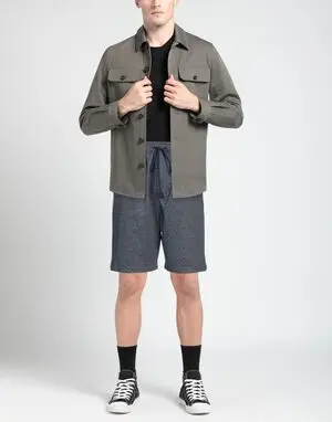 BERNA Two-tone Stretch Drawstring Shorts - Navy