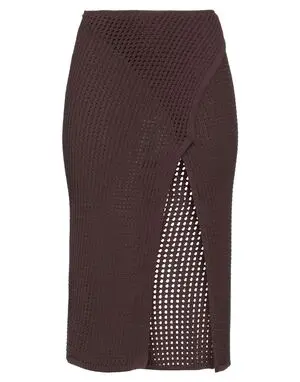 ANDREĀDAMO Midi Pencil Skirt - Brown