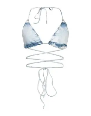 VICOLO Denim Crop Top