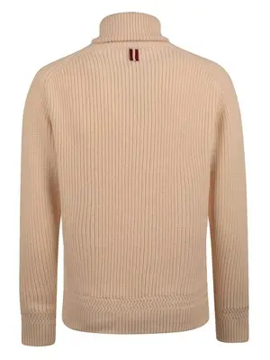 Bally Roll-neck Ribbed Wool Jumper