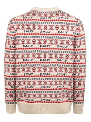 Bally Patterned Intarsia Wool Jumper