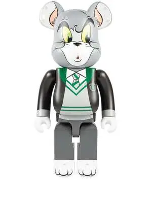 MEDICOM TOY X Tom And Jerry Tom In Hogwarts House Robe Be@rbrick 1000% Figure - Black