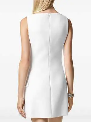 Versace Medusa Head-button Crepe Minidress