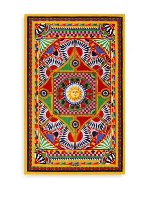 Dolce & Gabbana Terry Cotton Beach Towel - Yellow