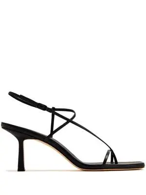 Studio Amelia 70mm Cross Front Sandals - Black