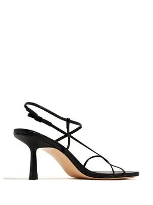 Studio Amelia 70mm Cross Front Sandals - Black