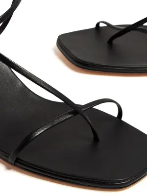 Studio Amelia 70mm Cross Front Sandals - Black