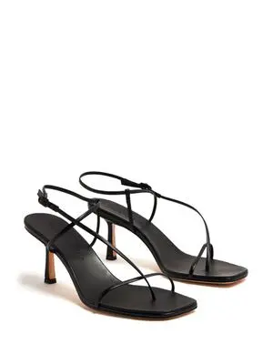 Studio Amelia 70mm Cross Front Sandals - Black