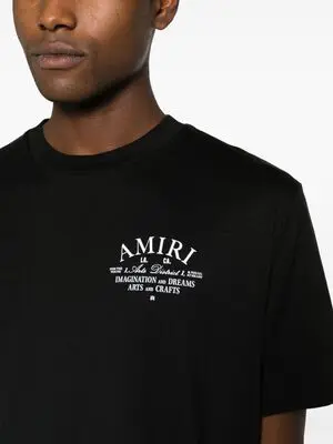 Amiri Arts District Logo-print Cotton T-shirt - Black