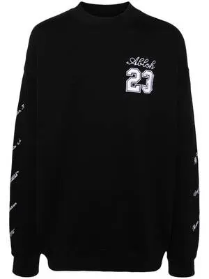 Off-White 23 Logo Skate Cotton Sweatshirt