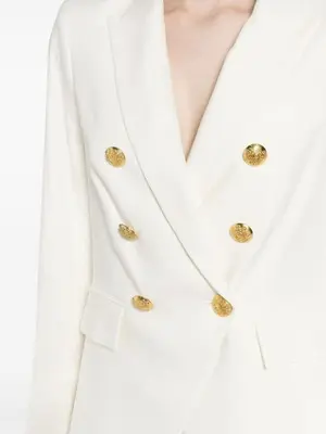 Veronica Beard Miller Double-breasted Blazer - White